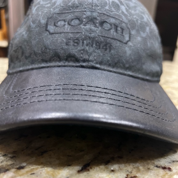 Coach | Accessories | Coach Baseball Hat Leather Bill Euc | Poshmark